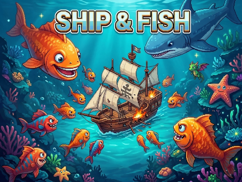 Ship & Fish 🕹️ SGameS पर ऑनलाइन खेलें
